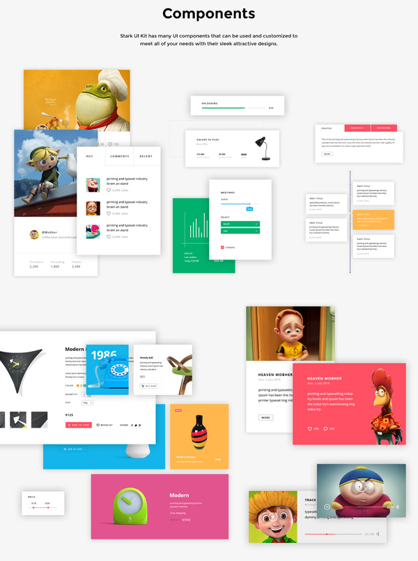 Stark, un UI Kit en PSD GRATIS « El Arquitecto de Ilusiones